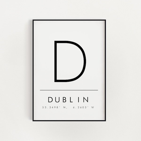 Dublin Poster - Etsy UK