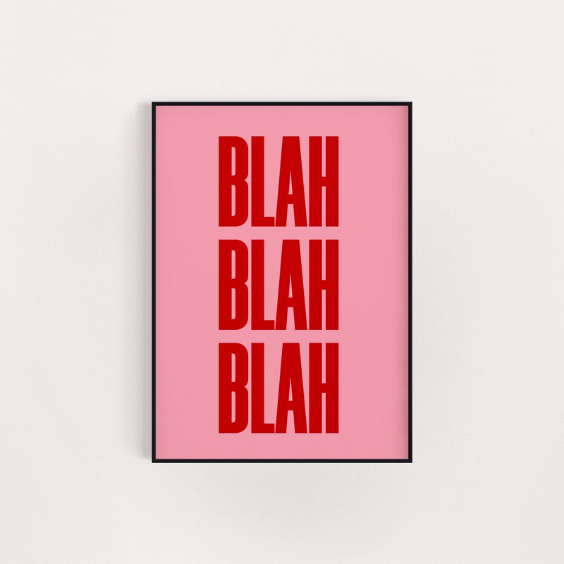 Blah Blah Blah - Etsy