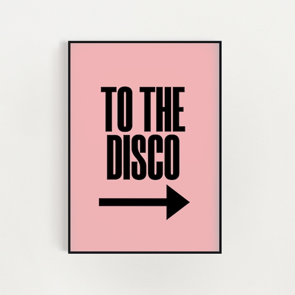 Disco Poster Birthday - Etsy