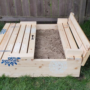 DIY Sandbox Plan With Bench and Cover (48" X 48") (PDF File) - Etsy