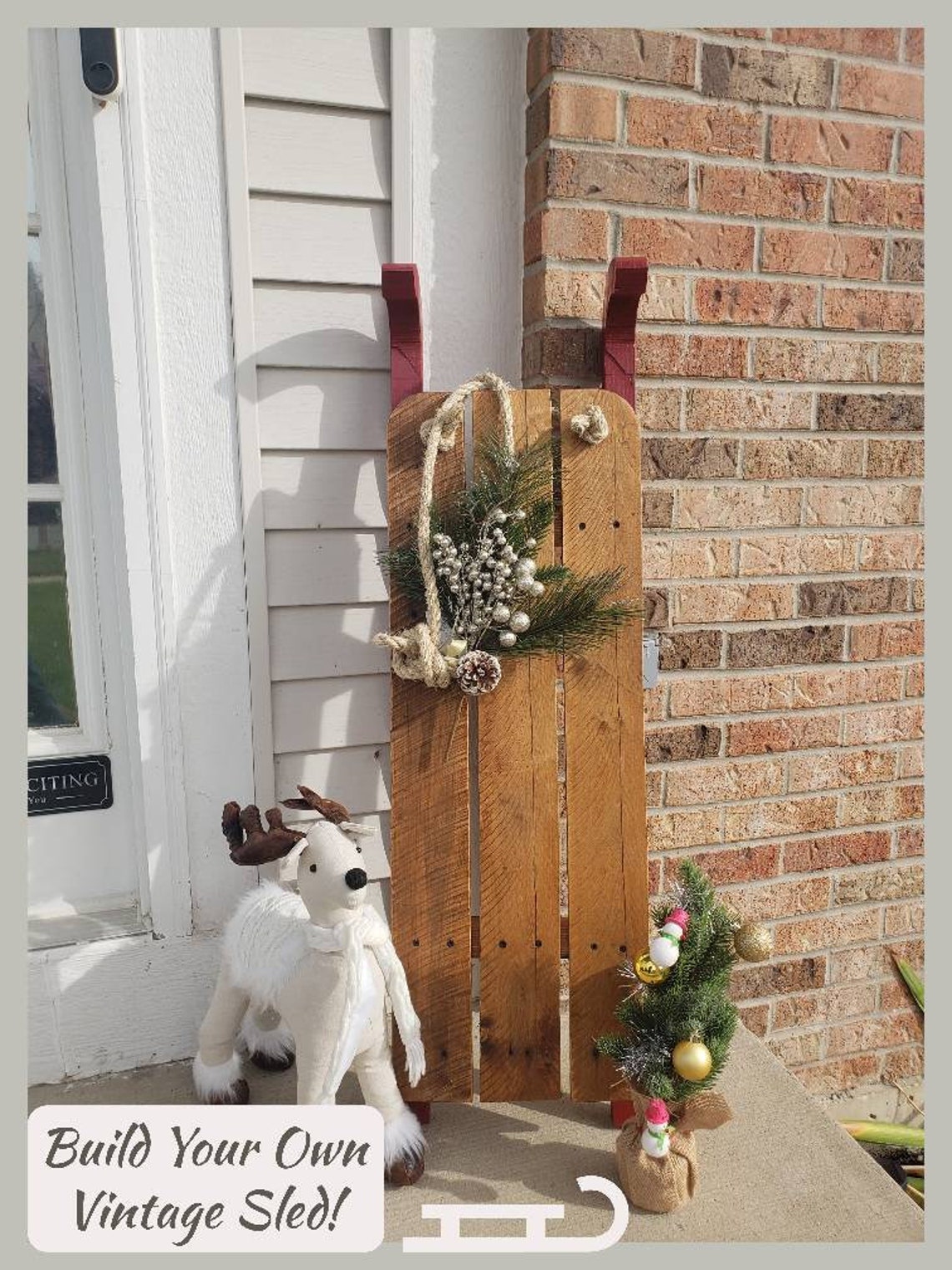 Vintage Sled DIY Plans for Decorative Display (PDF Download) - Etsy