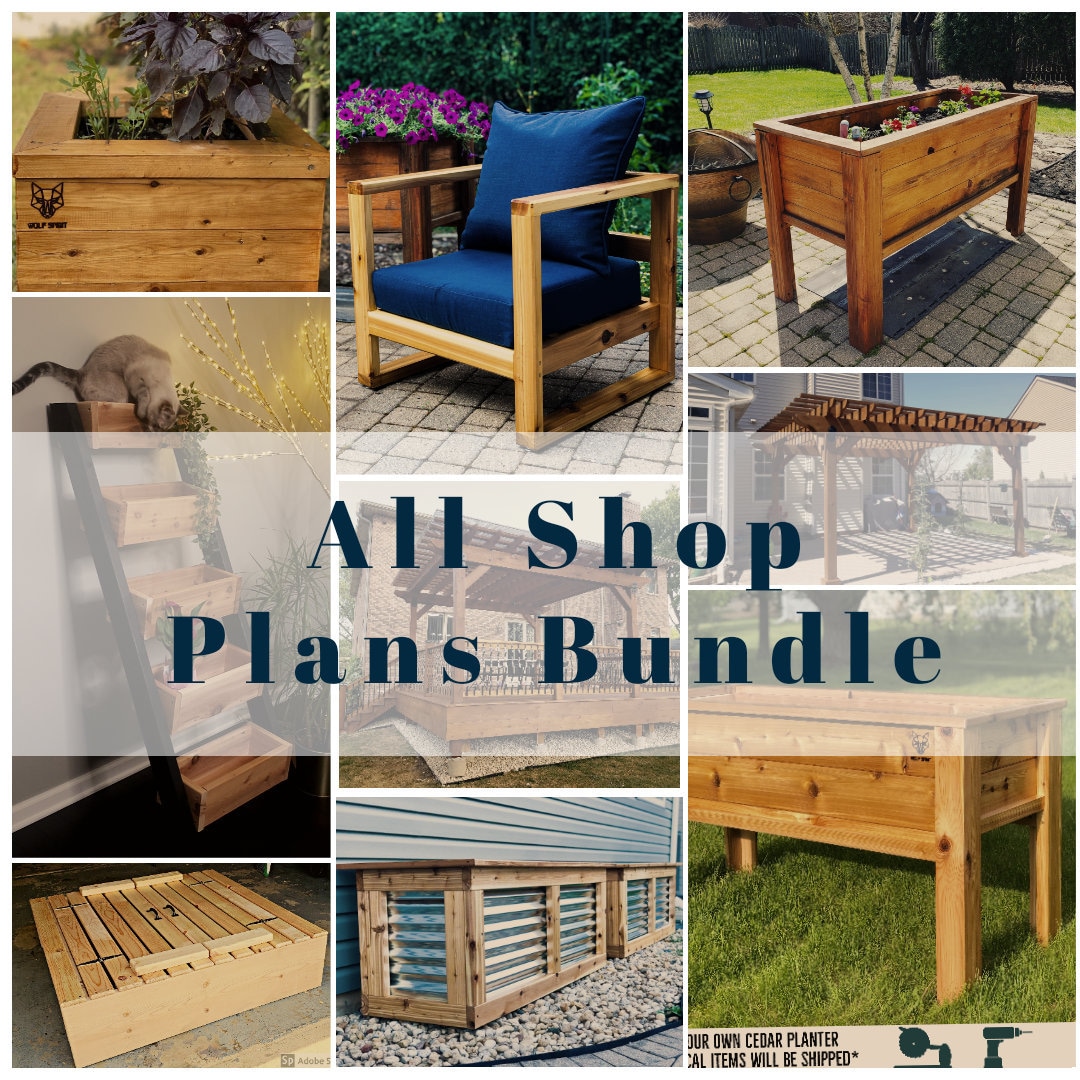 All Shop Plans Bundle / Plans Bundle / Pergola Plans / Planter Box ...