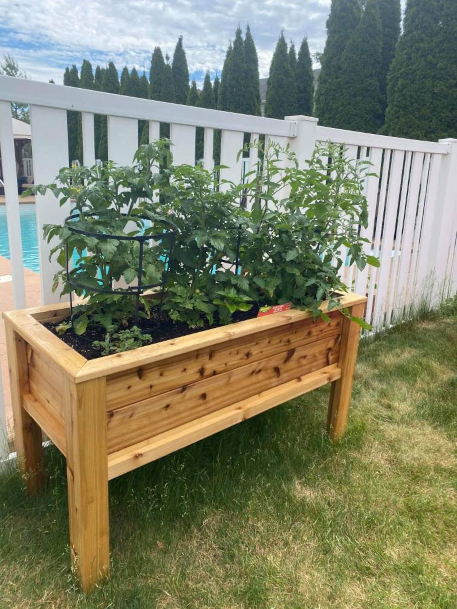 Cedar Planter Plans / Raised Planter Box / planter box plans / | Etsy