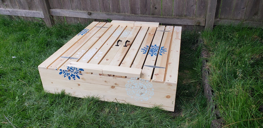 DIY Sandbox Plan With Bench and Cover (48" X 48") (PDF File) - Etsy