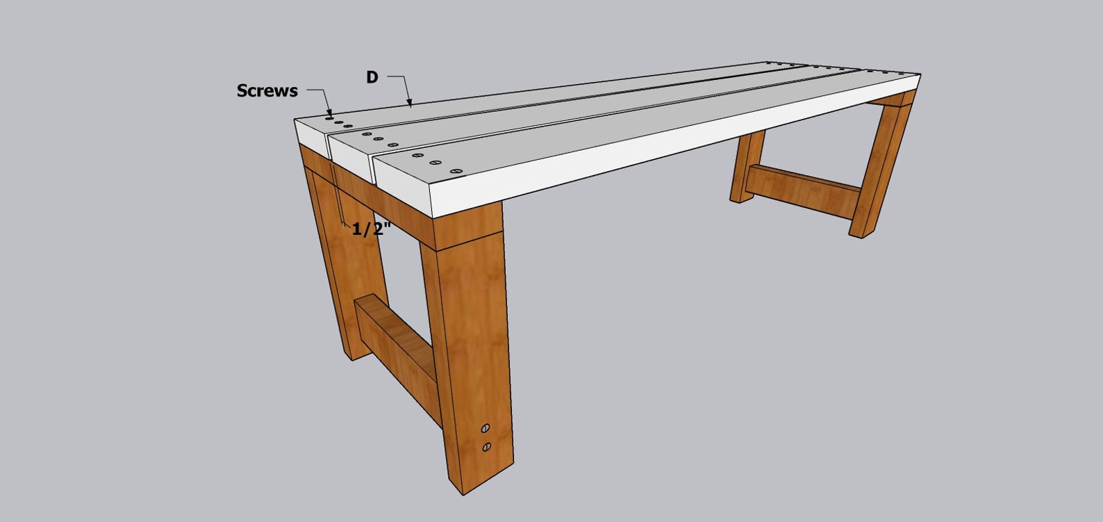Wood Bench Plan / Pool Bench Plan / Patio Bench / Garden Bench - Etsy