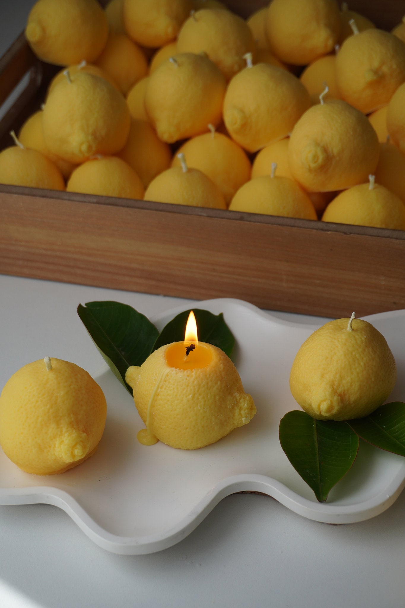 Lemon Candle Summer Candle Lemon Shaped Candle Summer Gift Hand-made ...