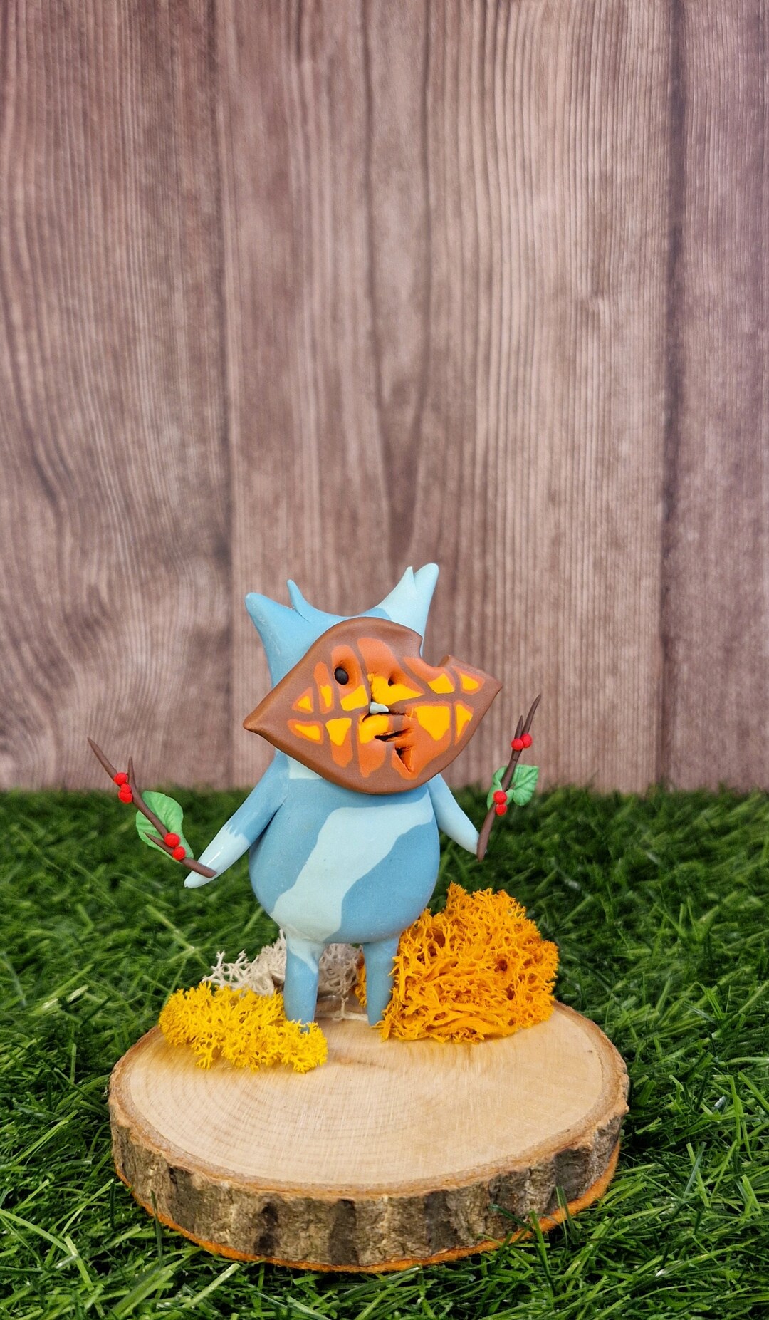 The Legend of Zelda Unique Korok Figurine Handmade Polymer Clay One of ...