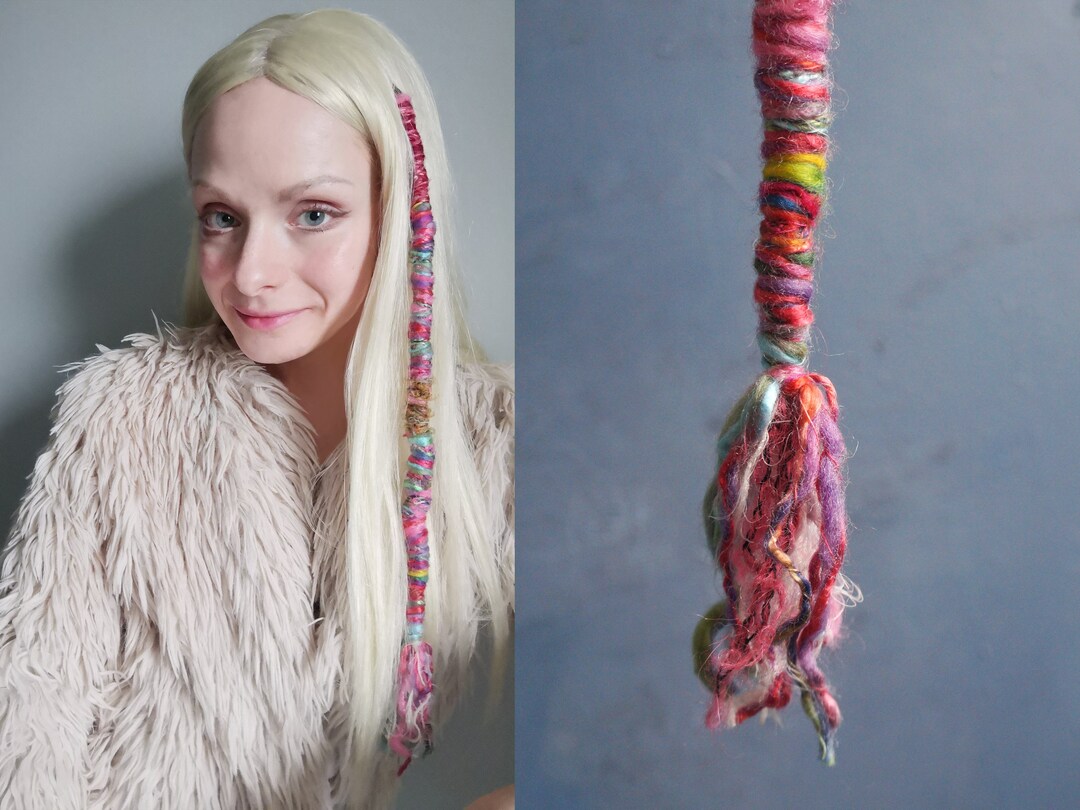Clip-on Dreadlocks, Dread Wrap, Dreadlock, Festival Hair, Boho Hair ...
