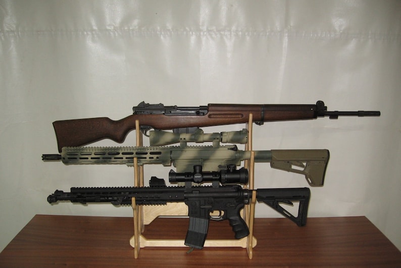 3 Gun Portable Rifle Display Stand - Etsy