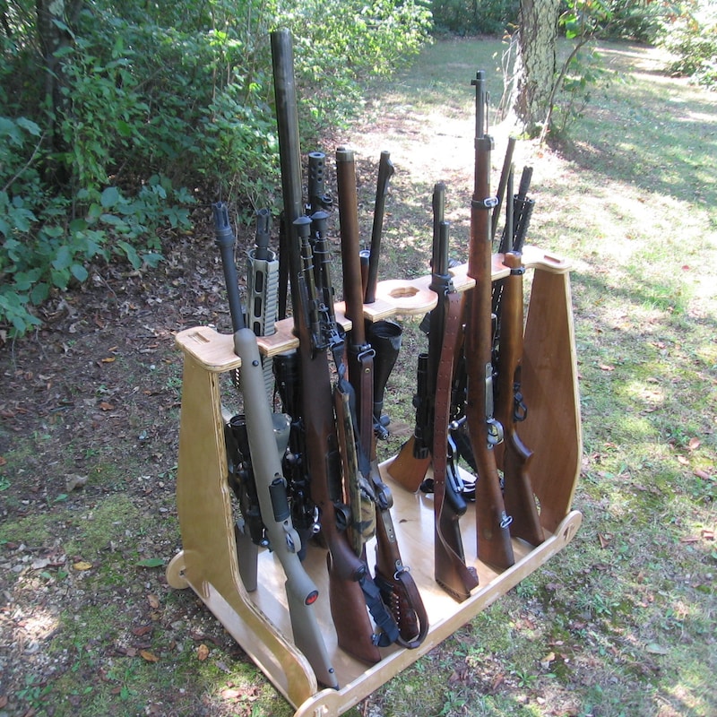 Wood Rifle Rack - Etsy