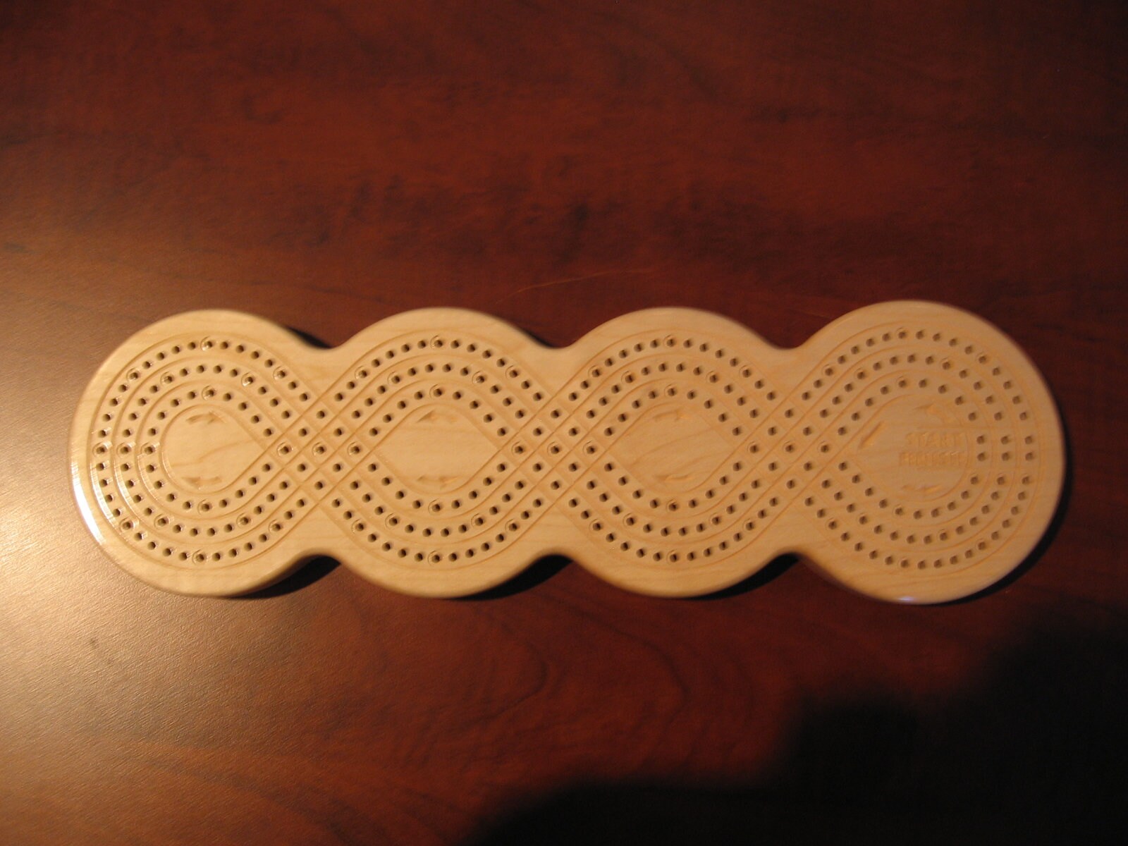 Swirl Travel Cribbage Board With Pegs - Etsy