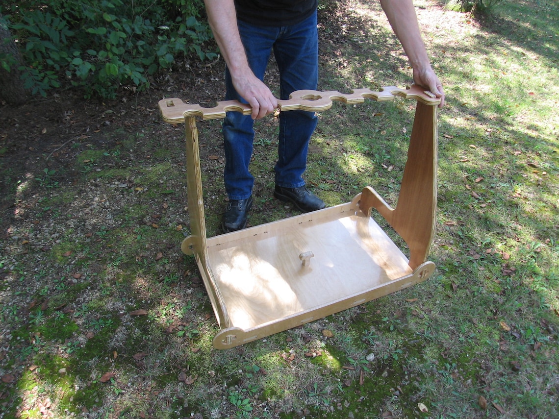 12 Gun Portable Wooden Rifle Stand - Etsy