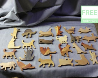 Cat Stacking Game - Etsy