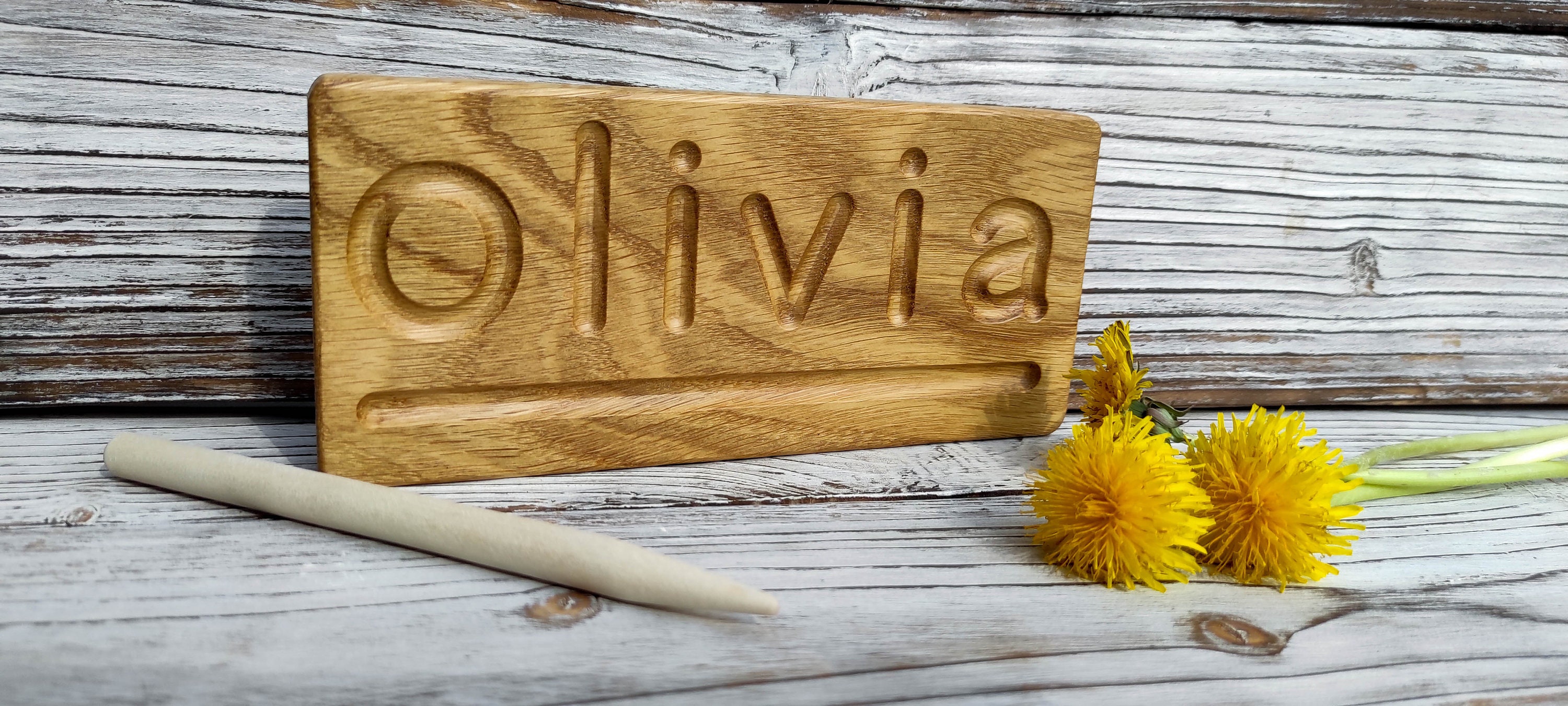 Nombre de madera personalizado para niños pequeños tabla de | Etsy