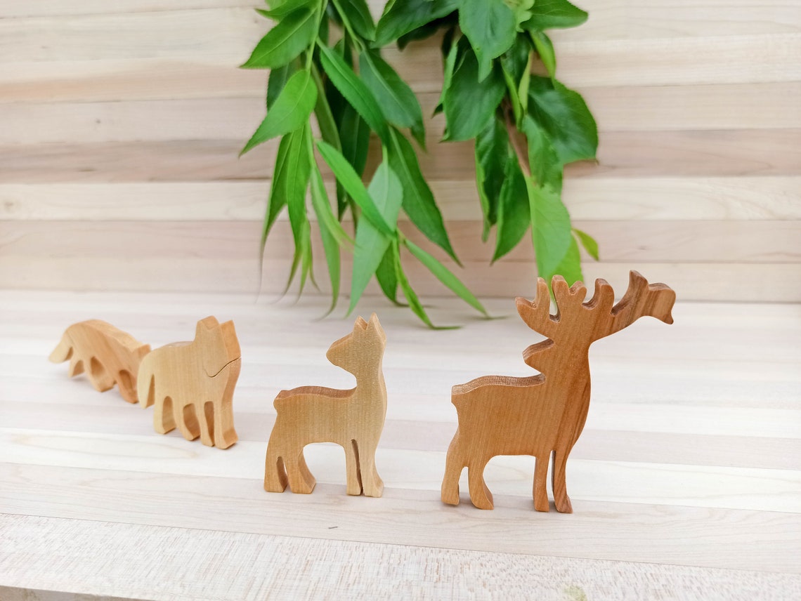 Forest Animals Figures 12pcs Woodland Creatures Figurines - Etsy