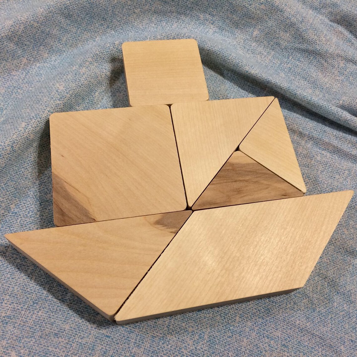 Pythagorean Square Puzzle Wooden Pythagorean Puzzle | Etsy Canada