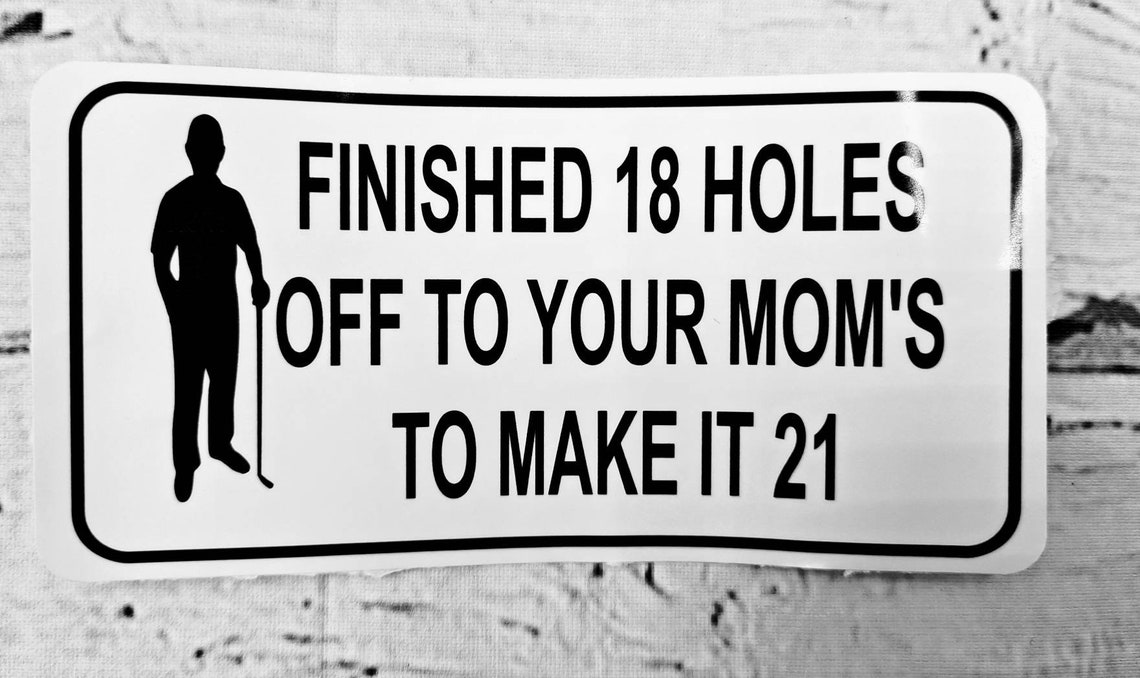 Golf Sticker Funny Golf Sticker Funny Bumper Sticker | Etsy