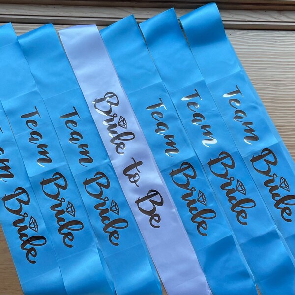 Blue Bridal Sash - Etsy