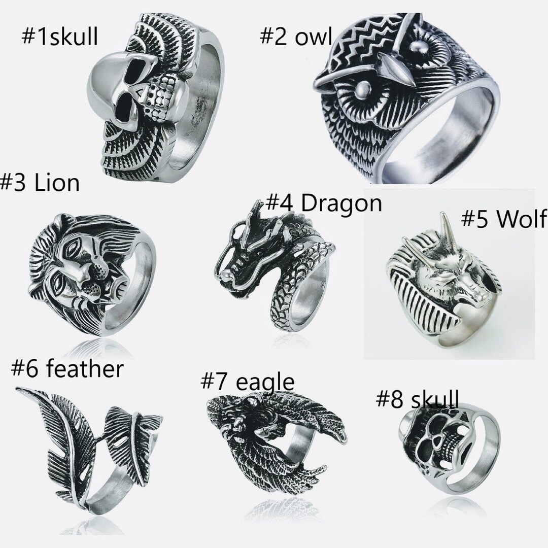 Masculine Silver Ring Men Boho Ring Silver Ring Men Mans Rings - Etsy