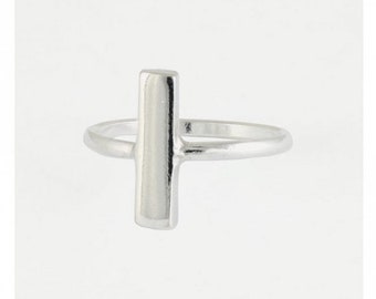 Vertical Bar Ring - Etsy