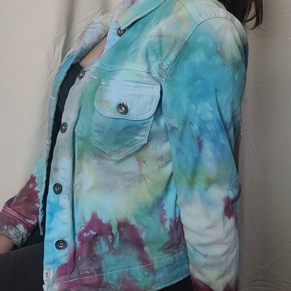 Tie Dye Denim Jacket - Etsy