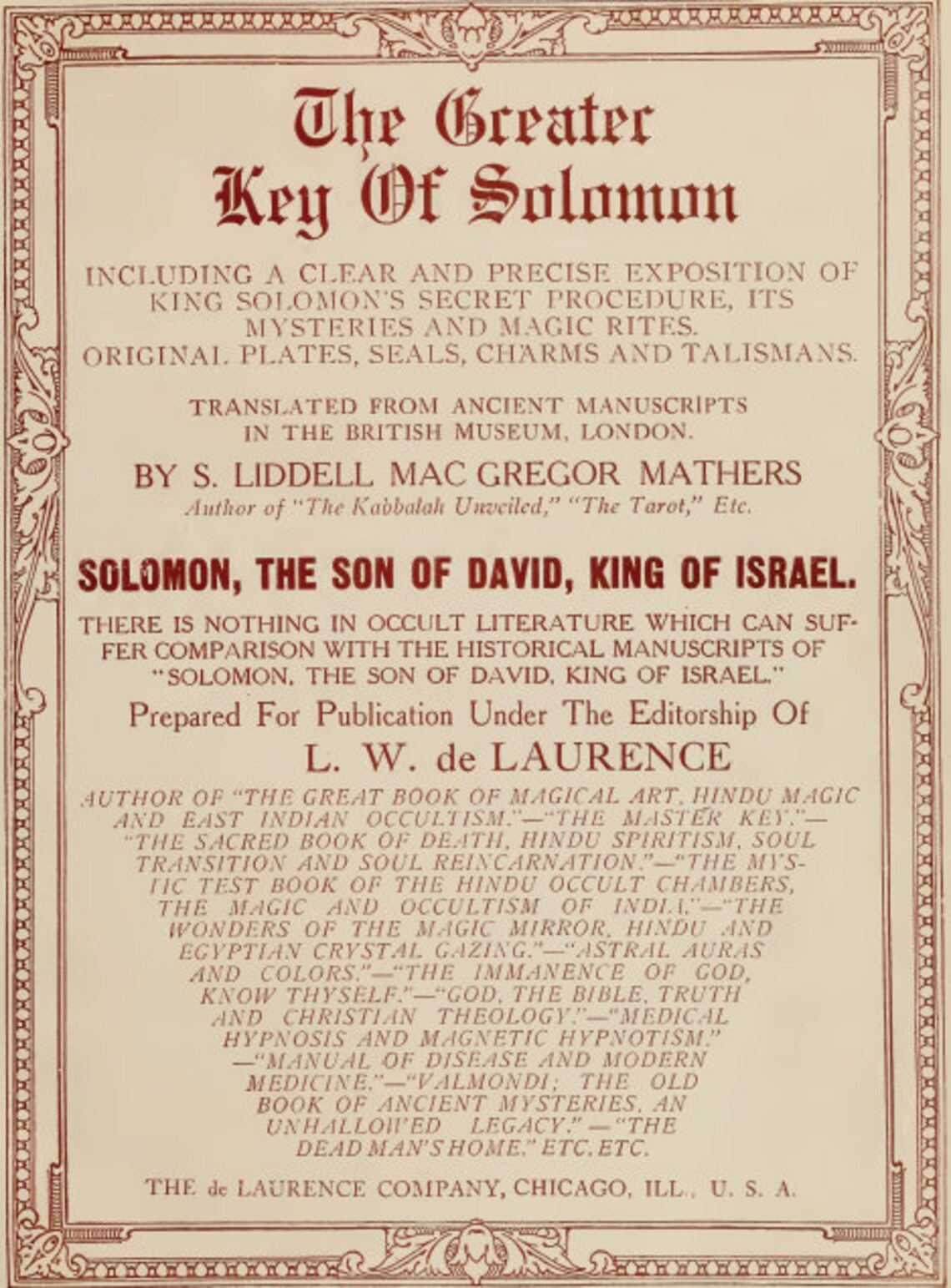 The Lesser and Greater Keys of Solomon (downloadable .pdf) - Etsy