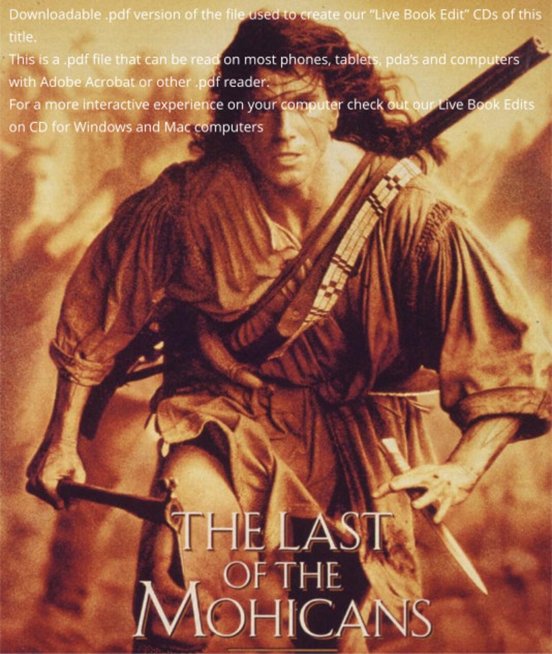 The Last of the Mohicans (downloadable Pdf) - Etsy