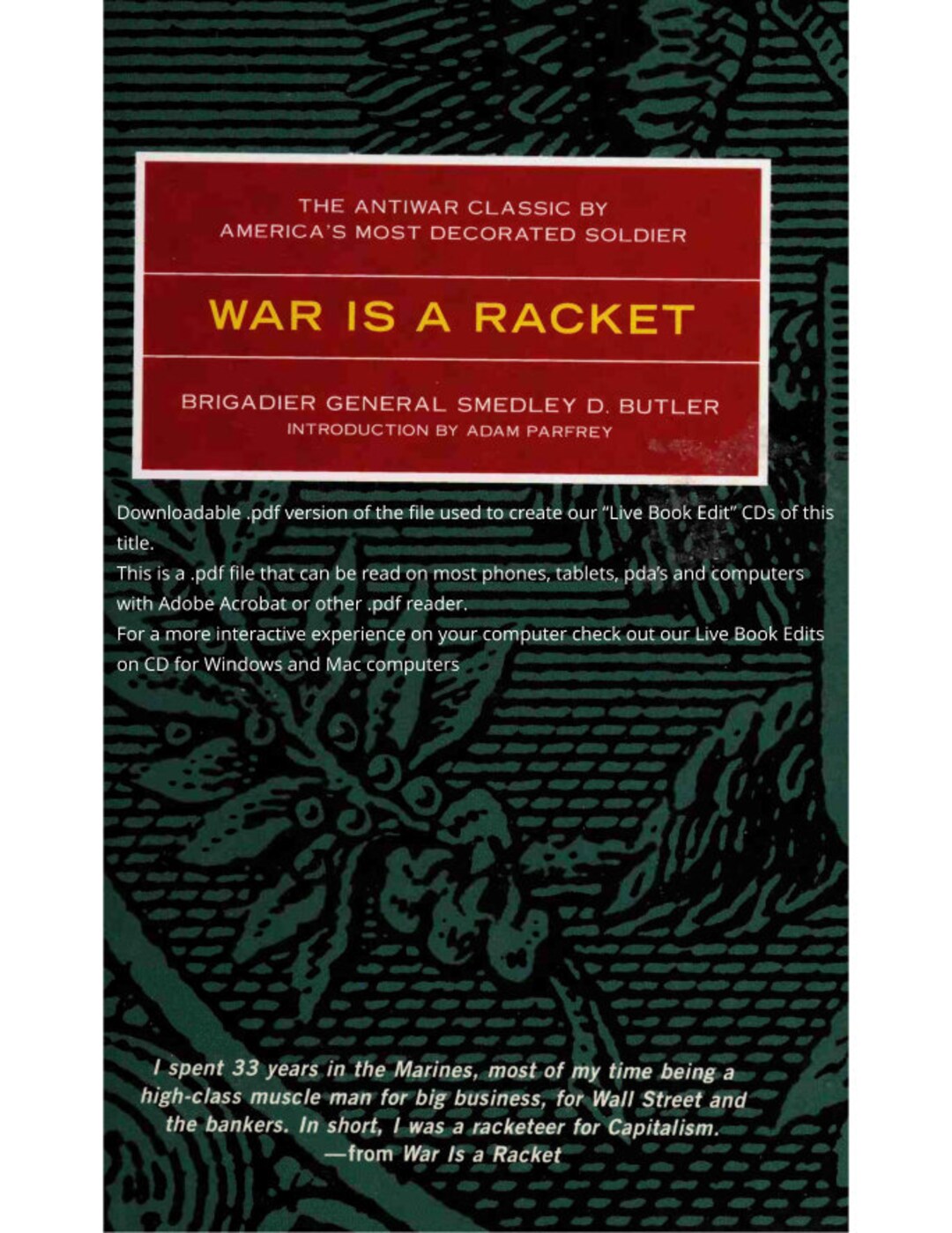War is A Racket downloadable .pdf - Etsy