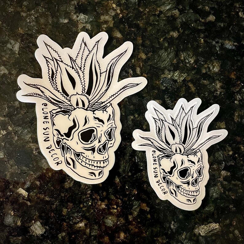 Agave Calavera (clear) - Sticker - Etsy