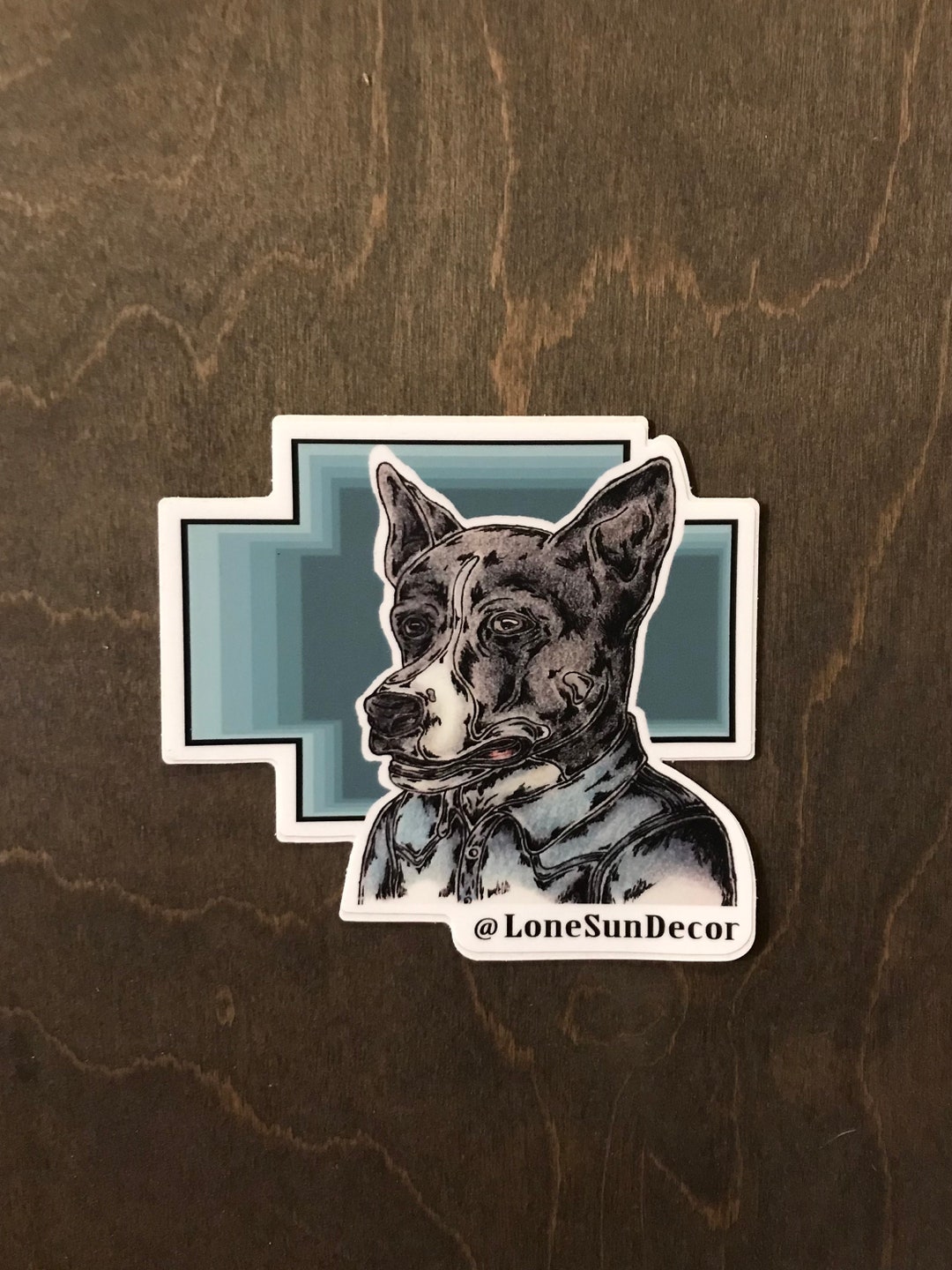 Black Dog - Sticker - Etsy