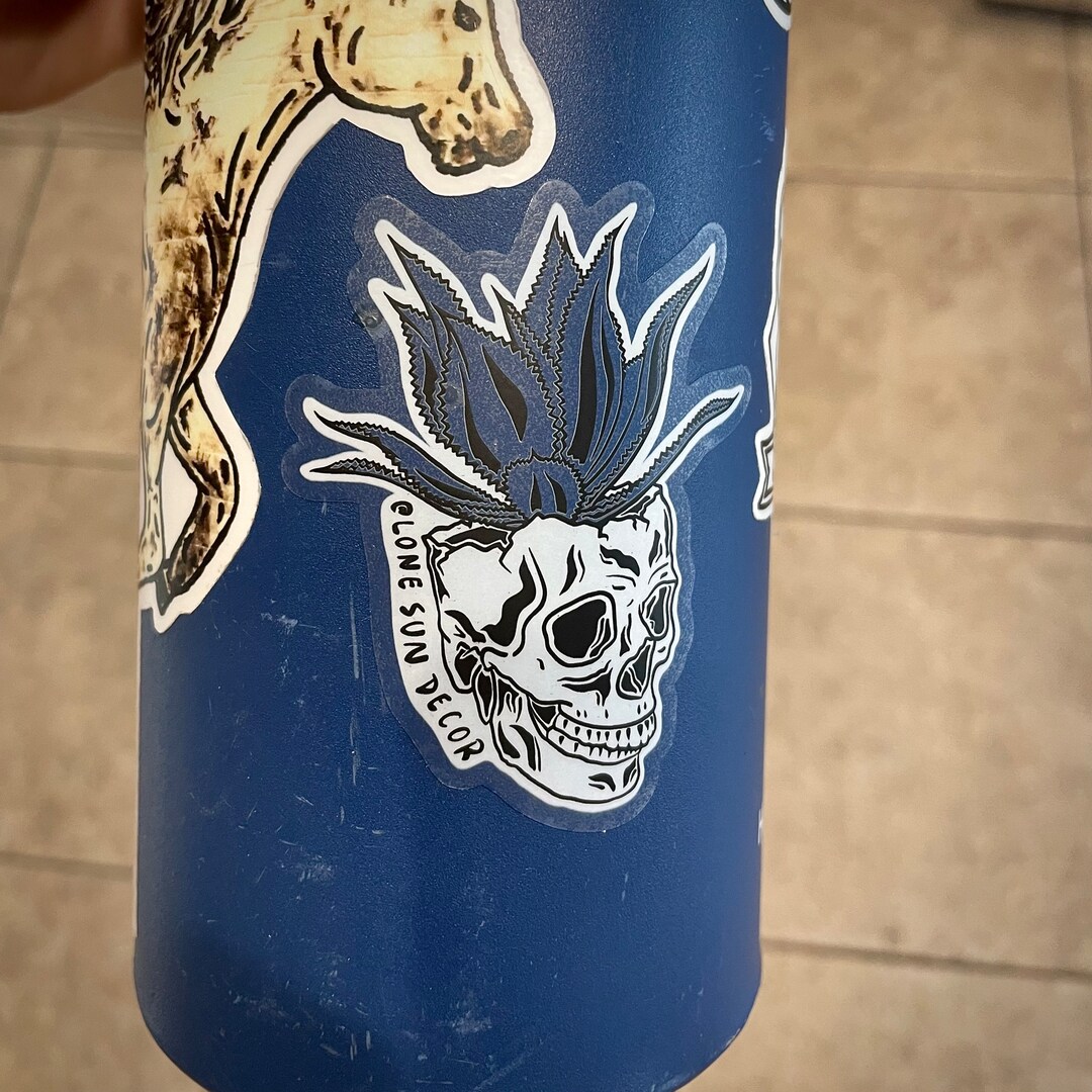 Agave Calavera (clear) - Sticker - Etsy