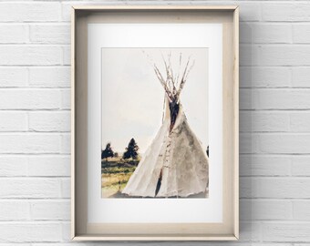 Tee Pee Art | Etsy