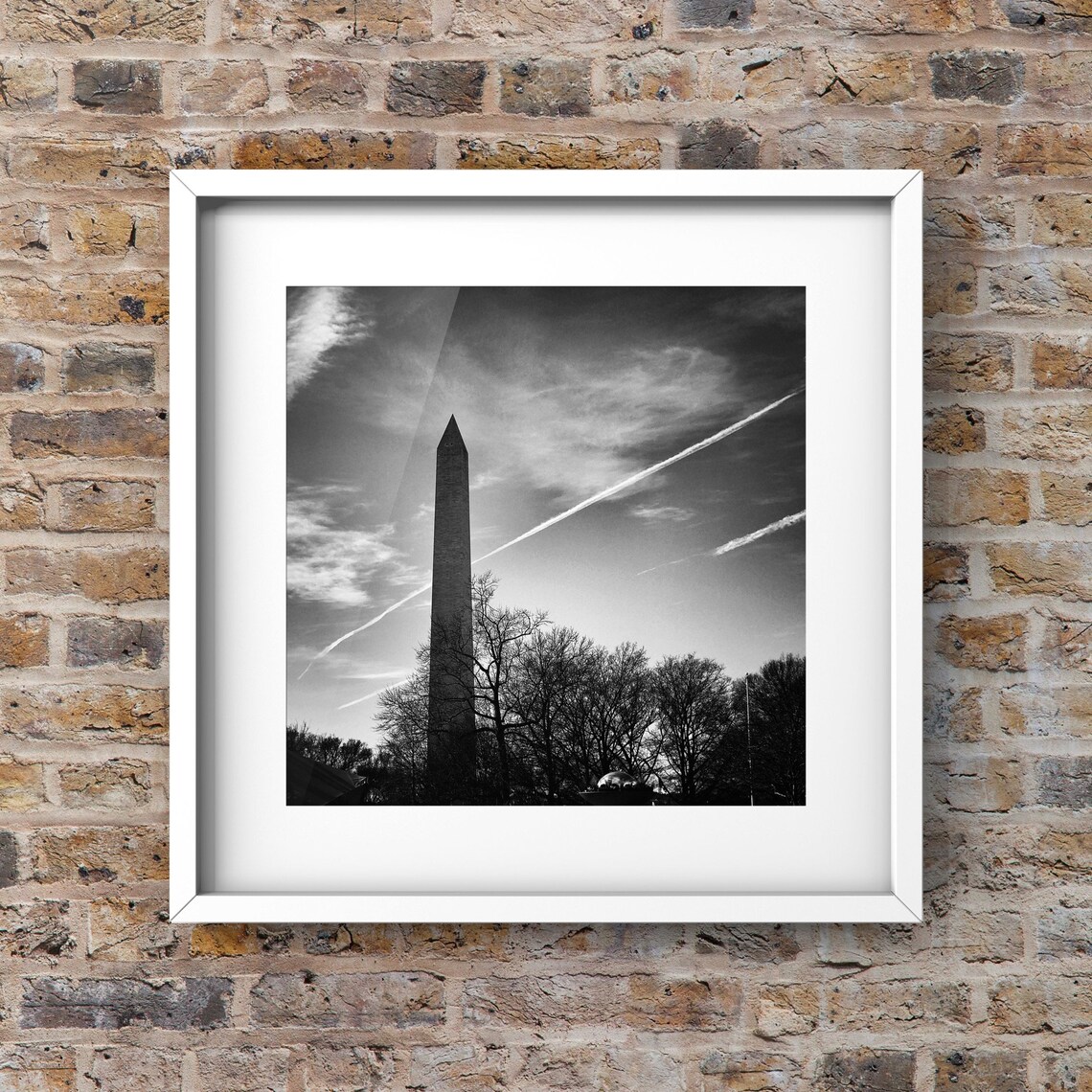 Washington Monument Black & White Grayscale - Printable Wall Art ...