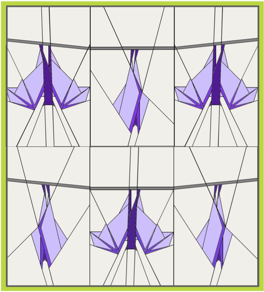 Going Batty Paper Pieced Halloween Quilt Pattern Block From - Etsy