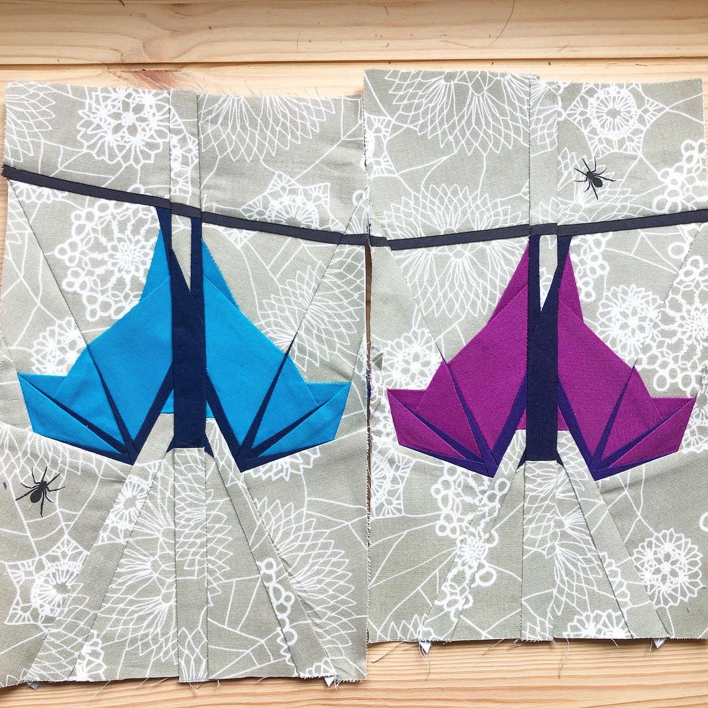 Going Batty Paper Pieced Halloween Quilt Pattern Block From - Etsy