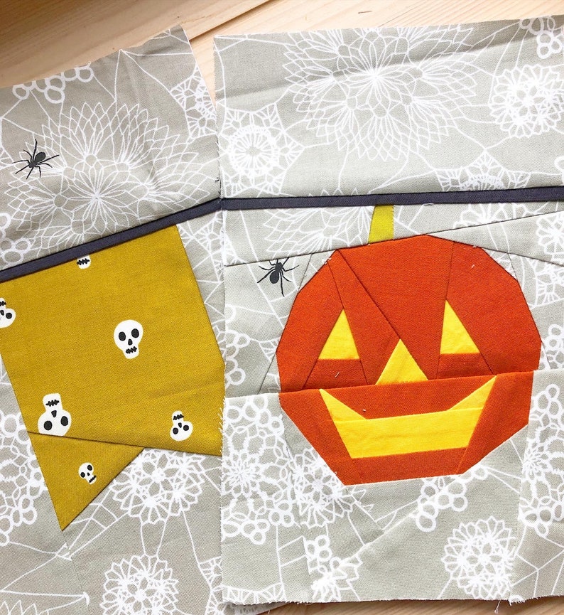 Pennant Parade Halloween Quilt Pattern Value Pack Paper Pieced | Etsy