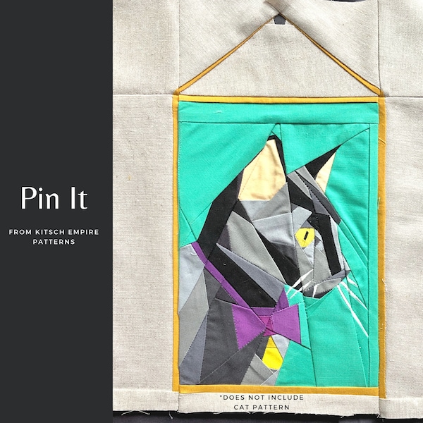 Paper Pieced Cat - Etsy