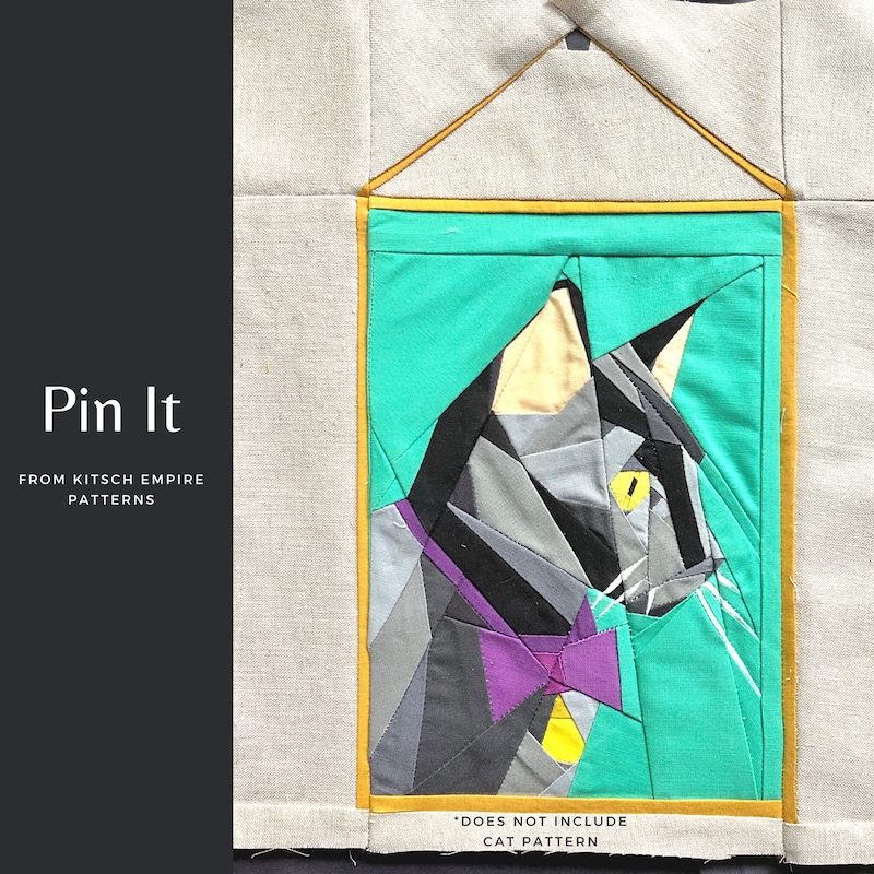 Paper Pieced Cat - Etsy