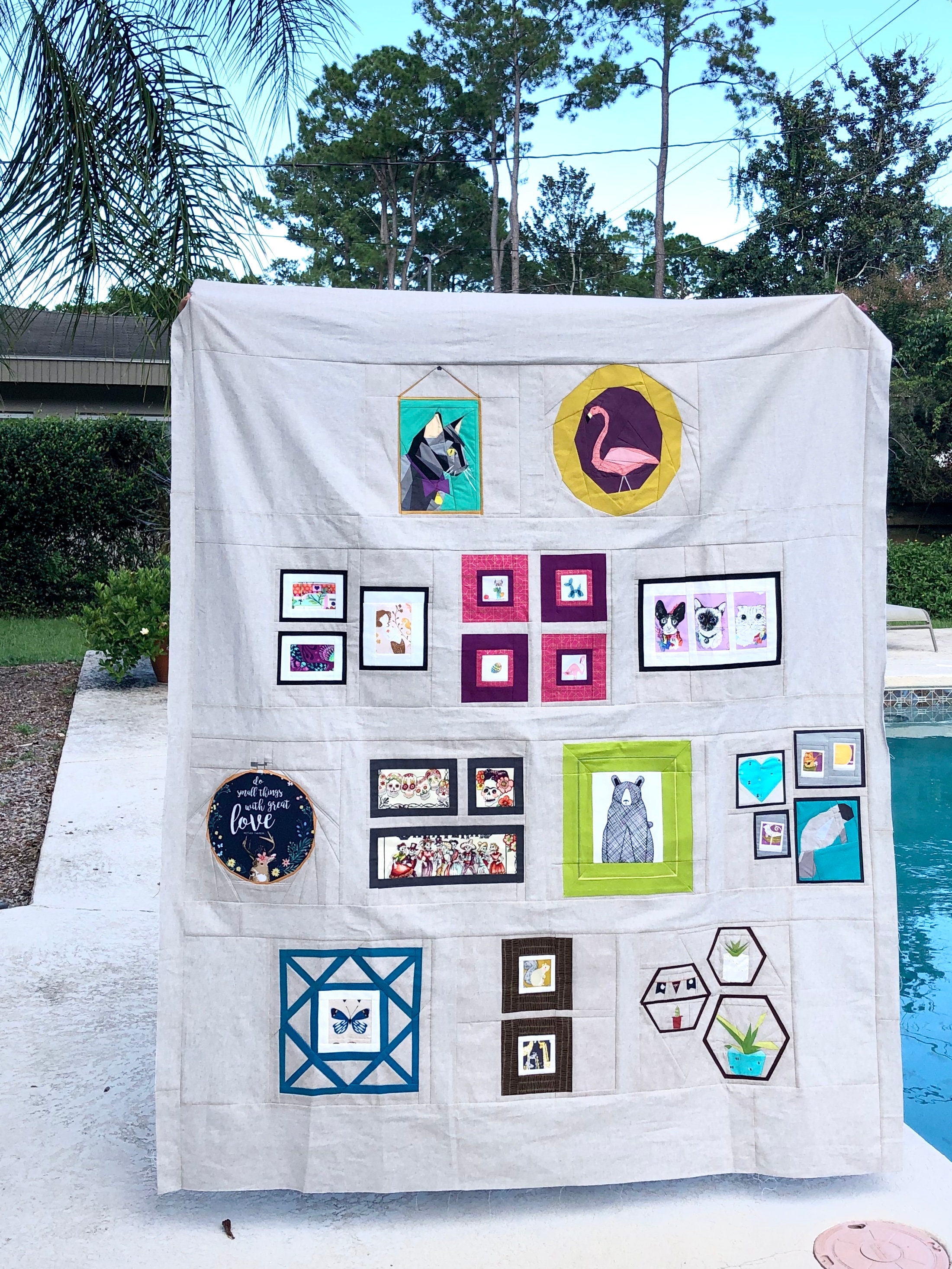 Framed Set of Paper Pieced Quilt Block Patterns - Etsy