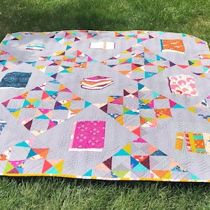 Little Library Set of Six Paper Pieced Book Quilt Pattern Blocks - Etsy