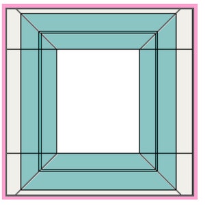 Classic Style Frame Quilt Block Pattern | Fussy Cut Paper Piecing (PDF ...