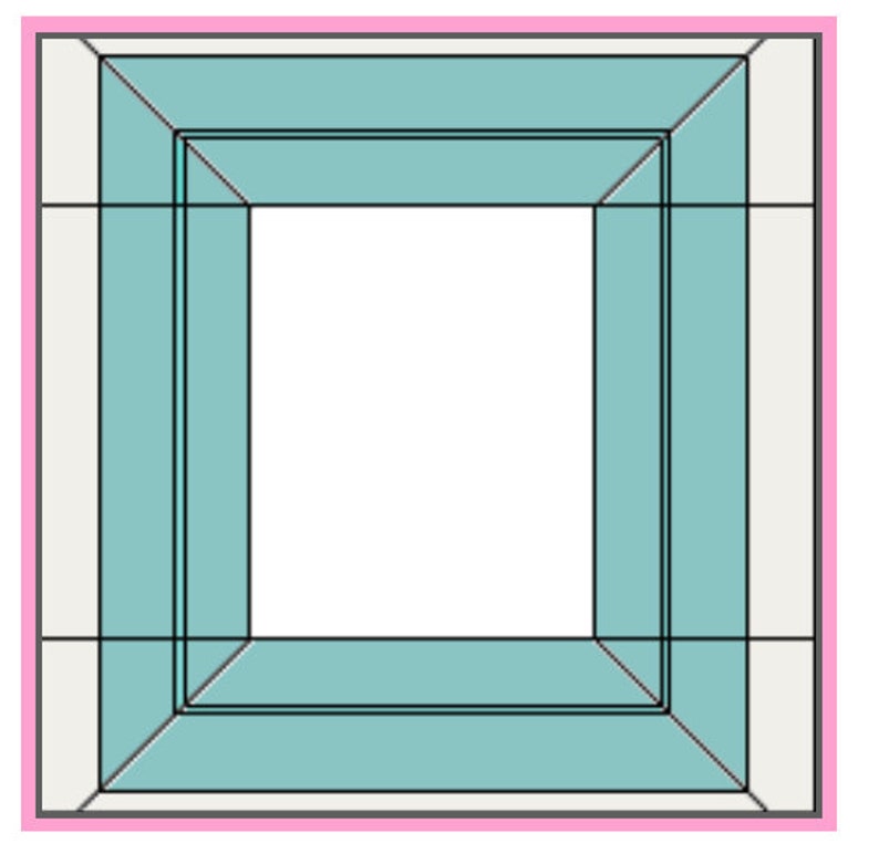 Classic Style Frame Paper Pieced Quilt Block Pattern - Etsy