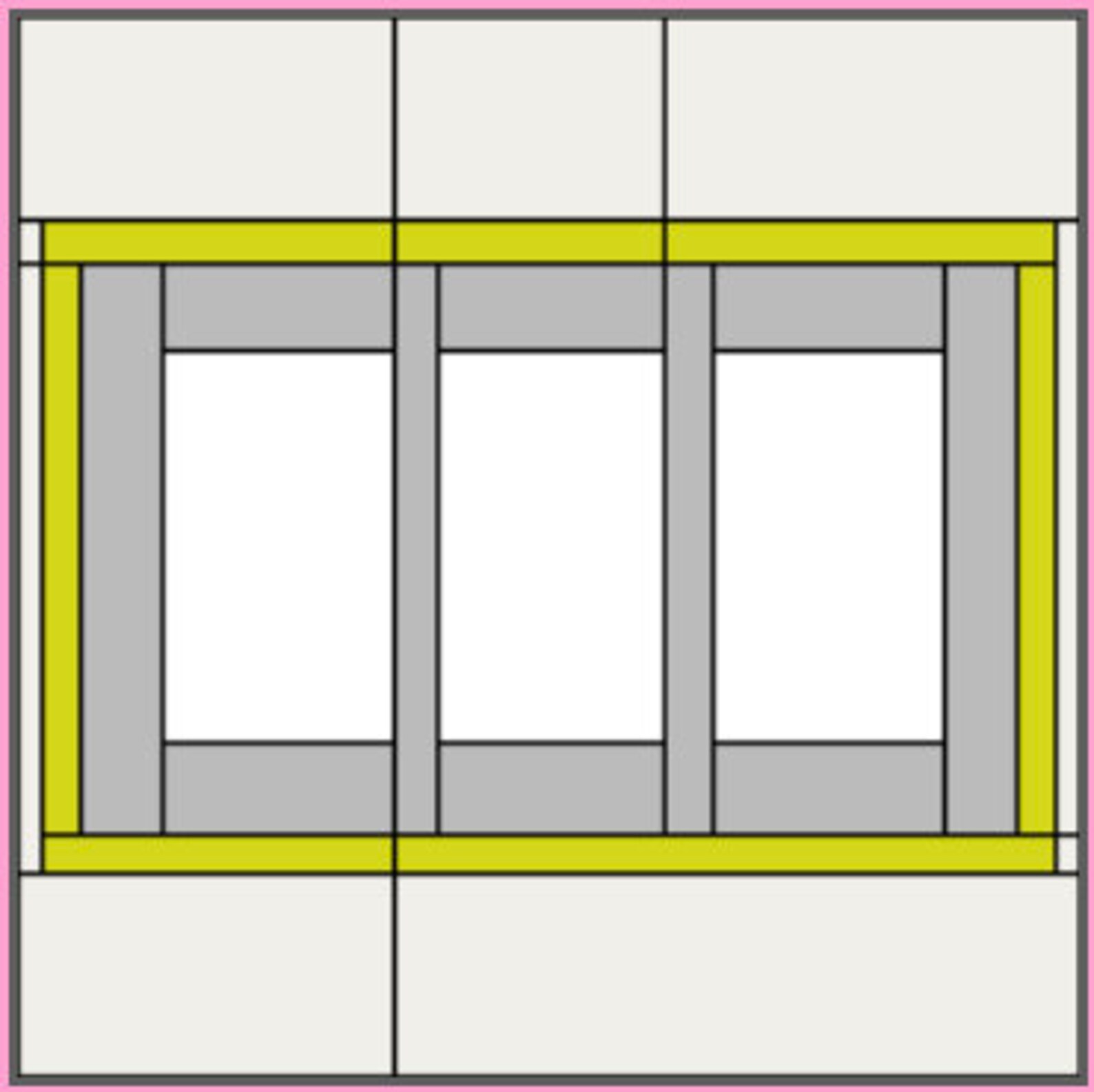 Triple Stack Frame Paper Pieced Quilt Block Pattern - Etsy