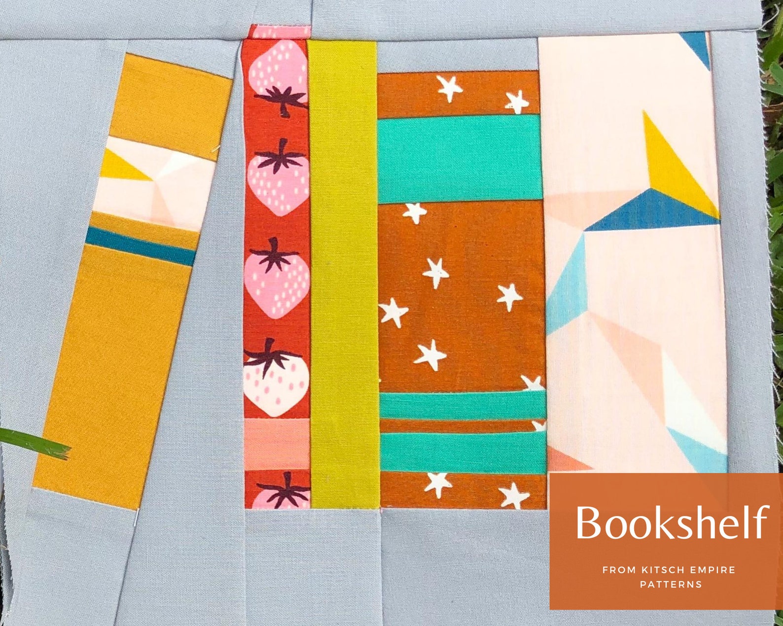 Bookshelf Paper Pieced Quilt Block Pattern - Etsy