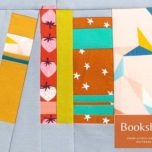 Bookshelf Paper Pieced Quilt Block Pattern - Etsy