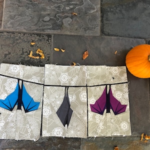 Going Batty Paper Pieced Halloween Quilt Pattern Block From the Pennant ...