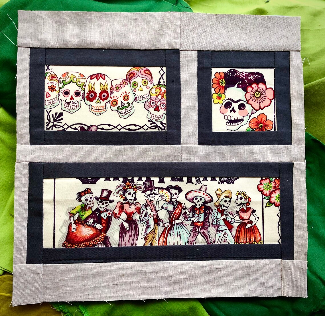 Three Piece Frame Paper Pieced Quilt Block Pattern | Etsy