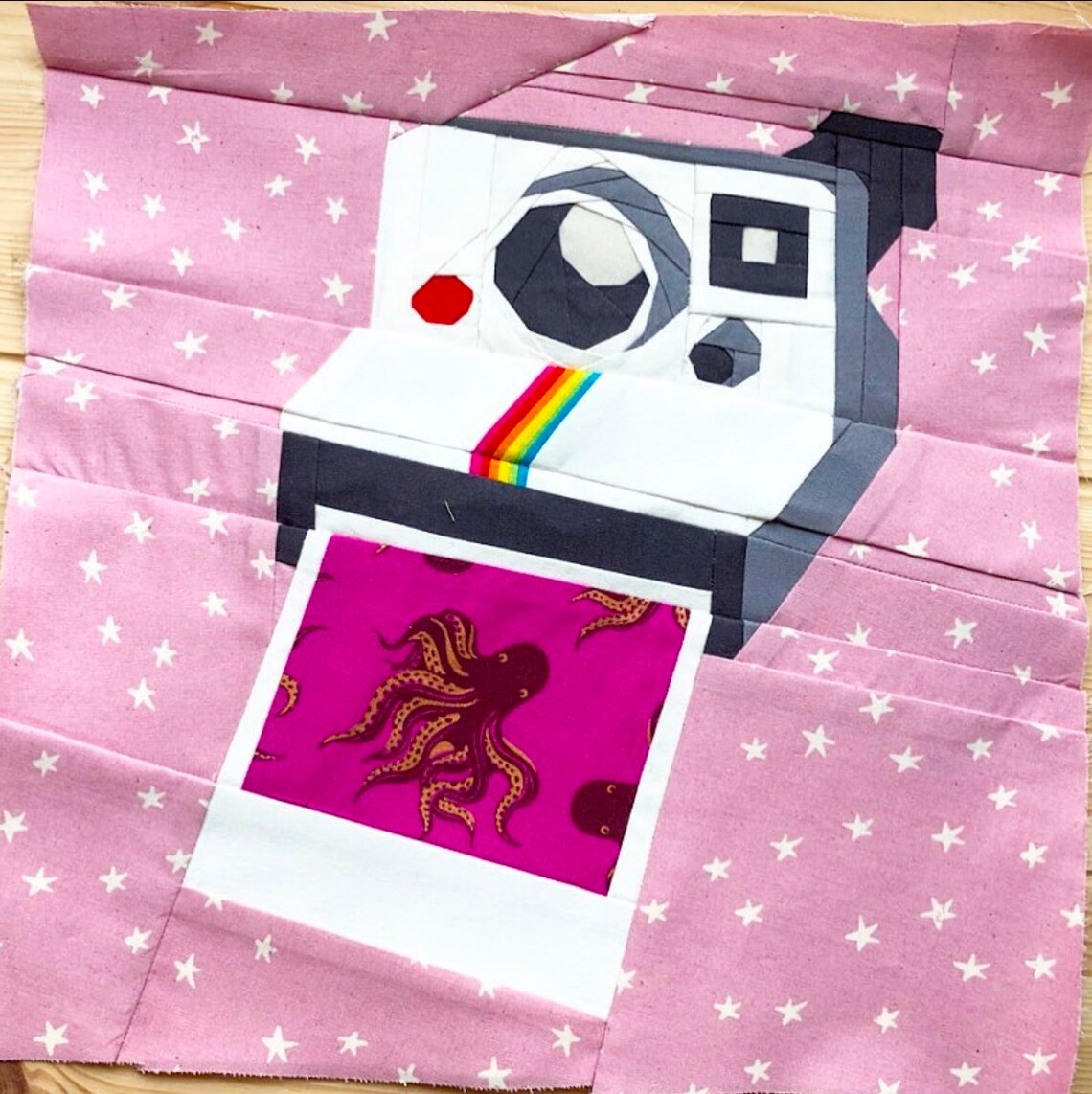In A Snap Polaroid Camera Quilt Block Pattern - Etsy