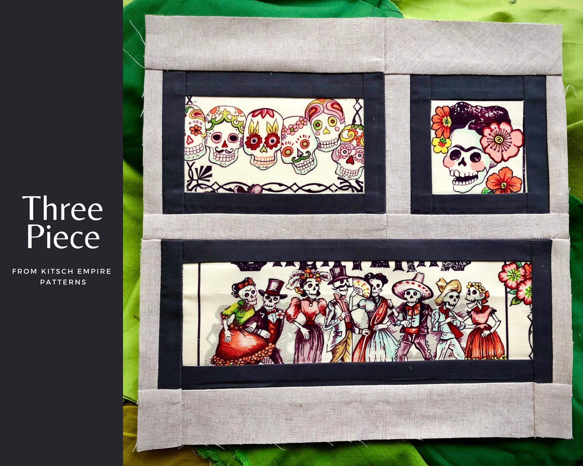 Three Piece Frame Paper Pieced Quilt Block Pattern - Etsy