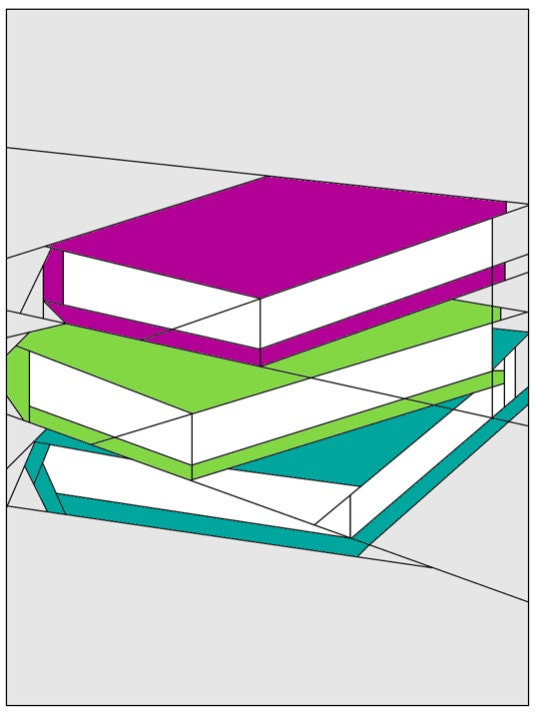 In the Stacks Quilt Block Pattern | Bookshelf Paper Piecing PDF (9x12 ...